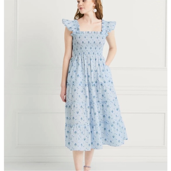 Hill House | Dresses | Hill House Home Ellie Nap Dress Blue Floral Ditsy Print | Poshmark